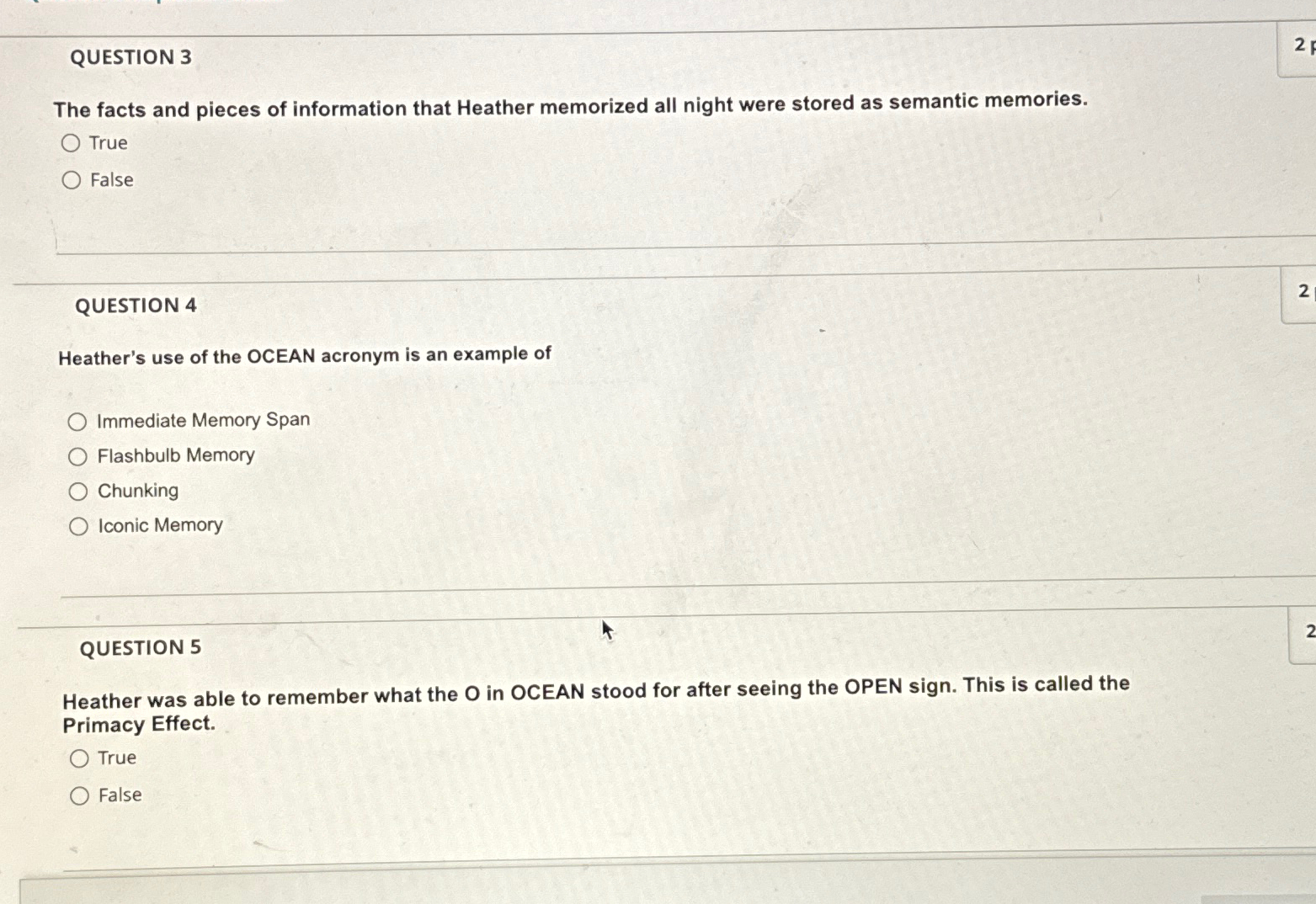 Solved QUESTION 3The facts and pieces of information that | Chegg.com