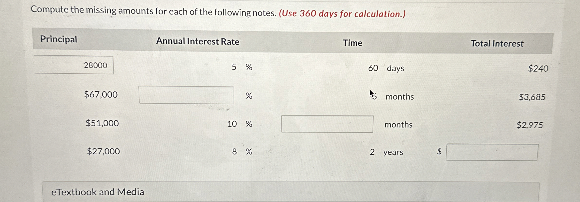 Solved Compute the missing amounts for each of the following | Chegg.com