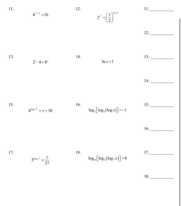 Solved Name Period Precalculus B Practice Test 3a Solve No