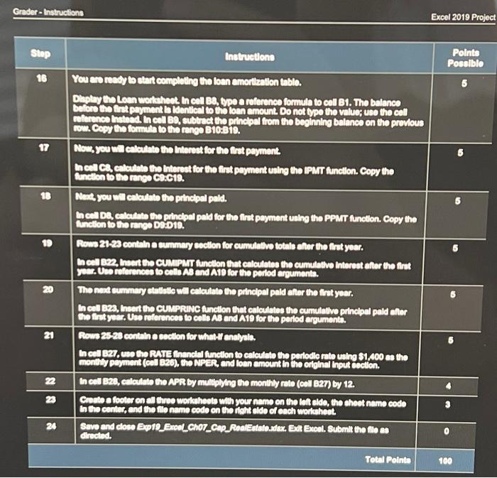 Solved Project Description: Steps to Perform: 2 Exp19_Excel | Chegg.com