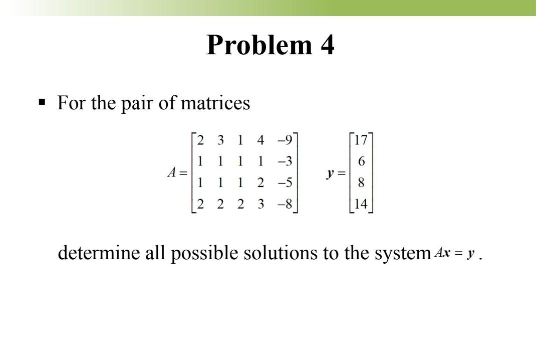 Solved - For the pair of matrices | Chegg.com