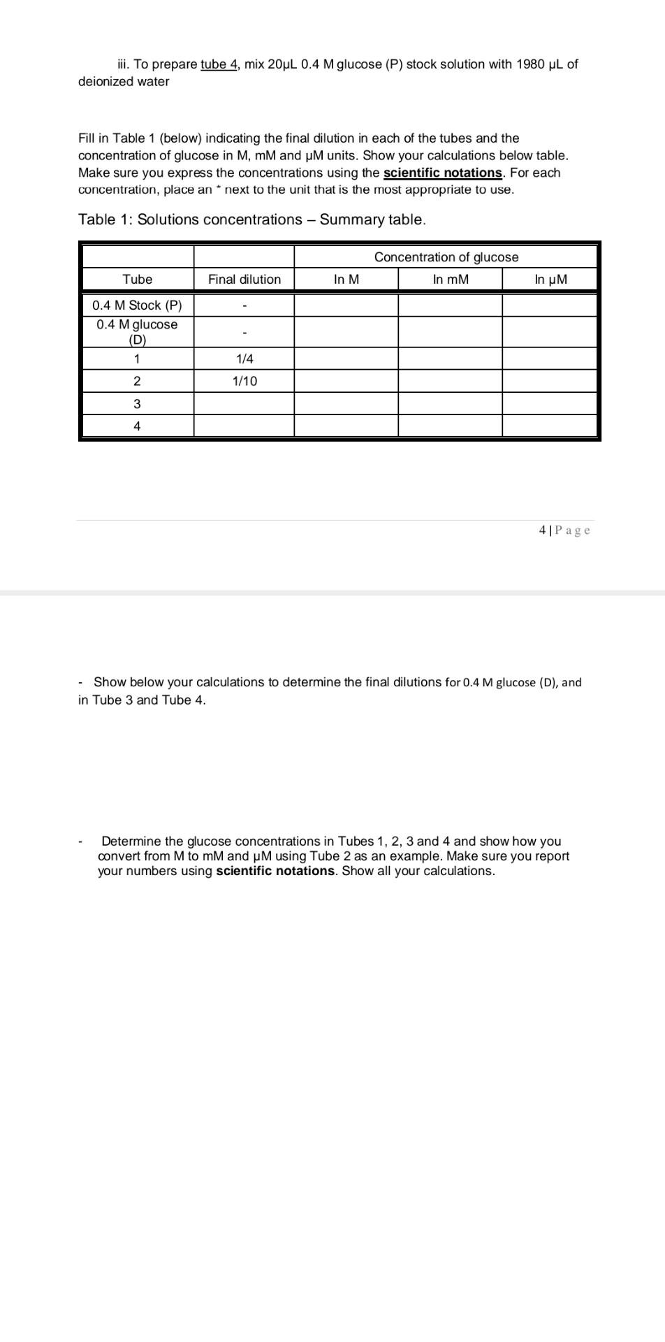 Solved b. Preparing diluted solutions Now prepare additional | Chegg.com