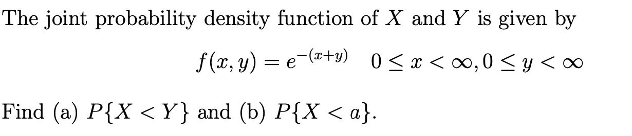 Solved The joint probability density function of x ﻿and Y | Chegg.com
