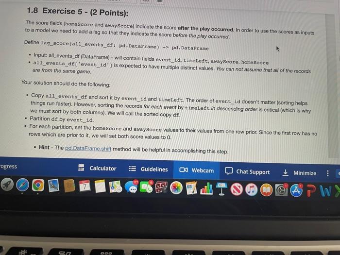 Solved 1.8 Exercise 5 - (2 Points): The score fields | Chegg.com