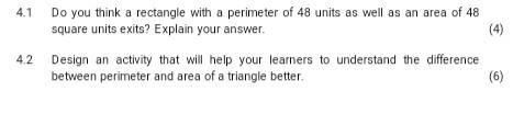 4.1 Do you think a rectangle with a perimeter of 48 | Chegg.com