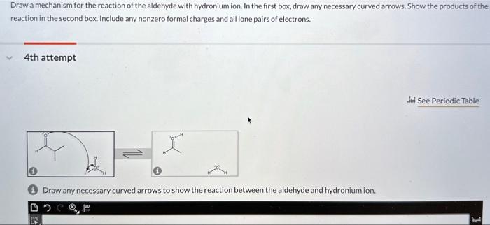 Solved Draw a mechanism for the reaction of the aldehyde | Chegg.com