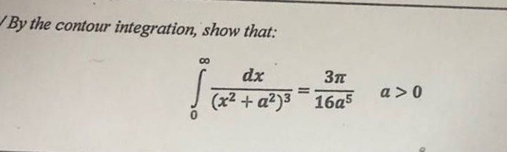 Solved By the contour integration, show | Chegg.com