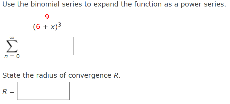 Solved Use the binomial series to expand the function as a | Chegg.com