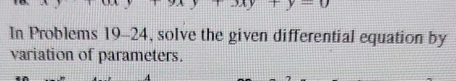Solved In Problems 19−24, solve the given differential | Chegg.com