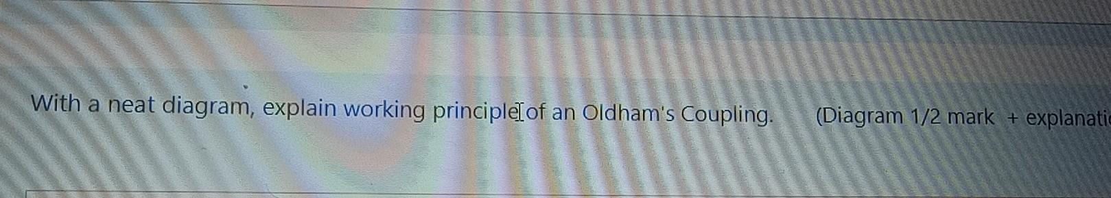 Solved With a neat diagram, explain working principle of an | Chegg.com