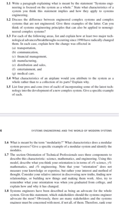 Solved 1.1 Write a paragraph explaining what is meant by the | Chegg.com