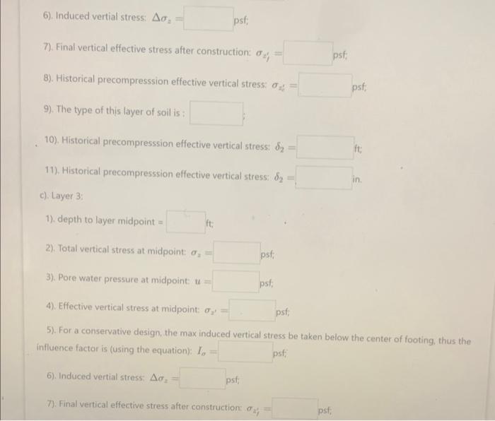 Solved A 3ft square footing carries a sustained load of | Chegg.com