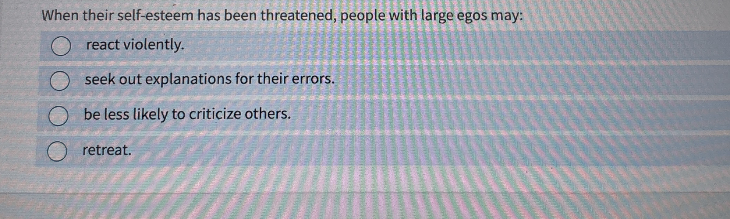 Solved Research suggests that self-esteem can cause | Chegg.com