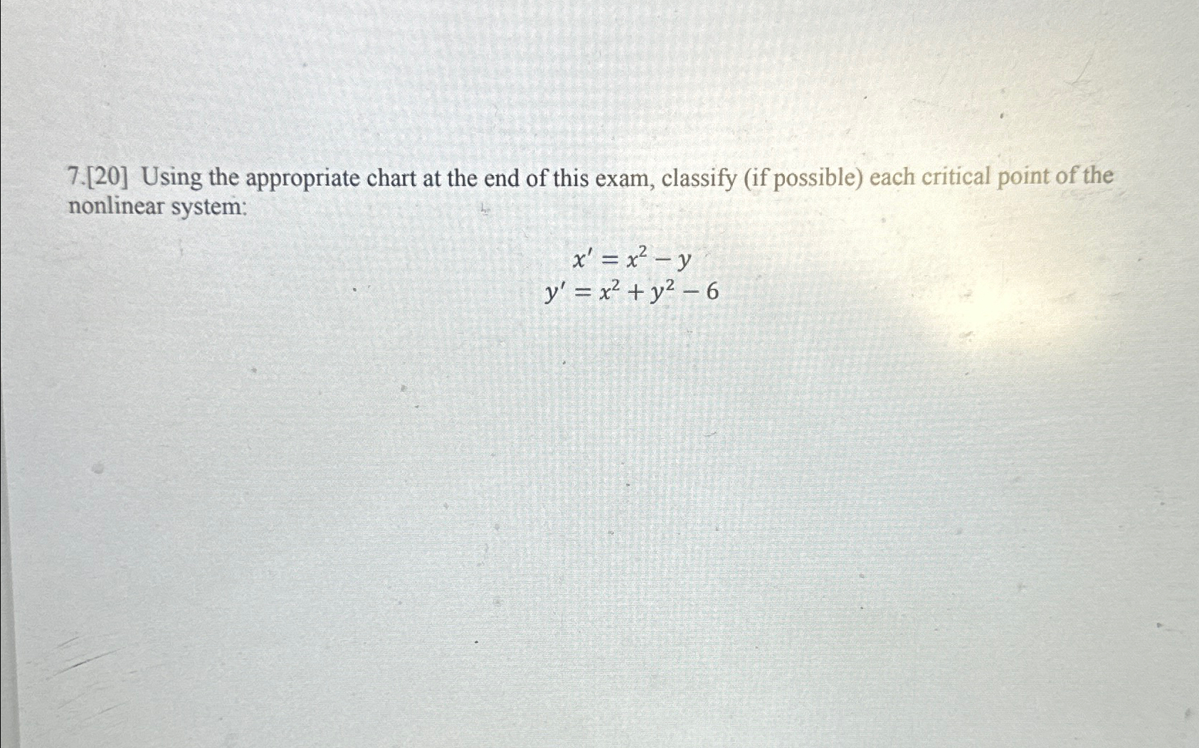 Solved 7.[20] ﻿Using the appropriate chart at the end of | Chegg.com