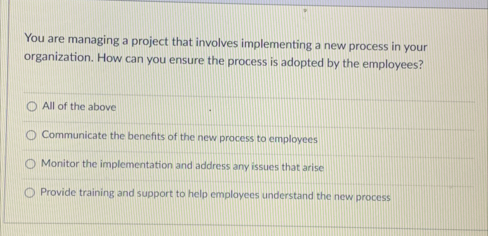 Solved You are managing a project that involves implementing | Chegg.com