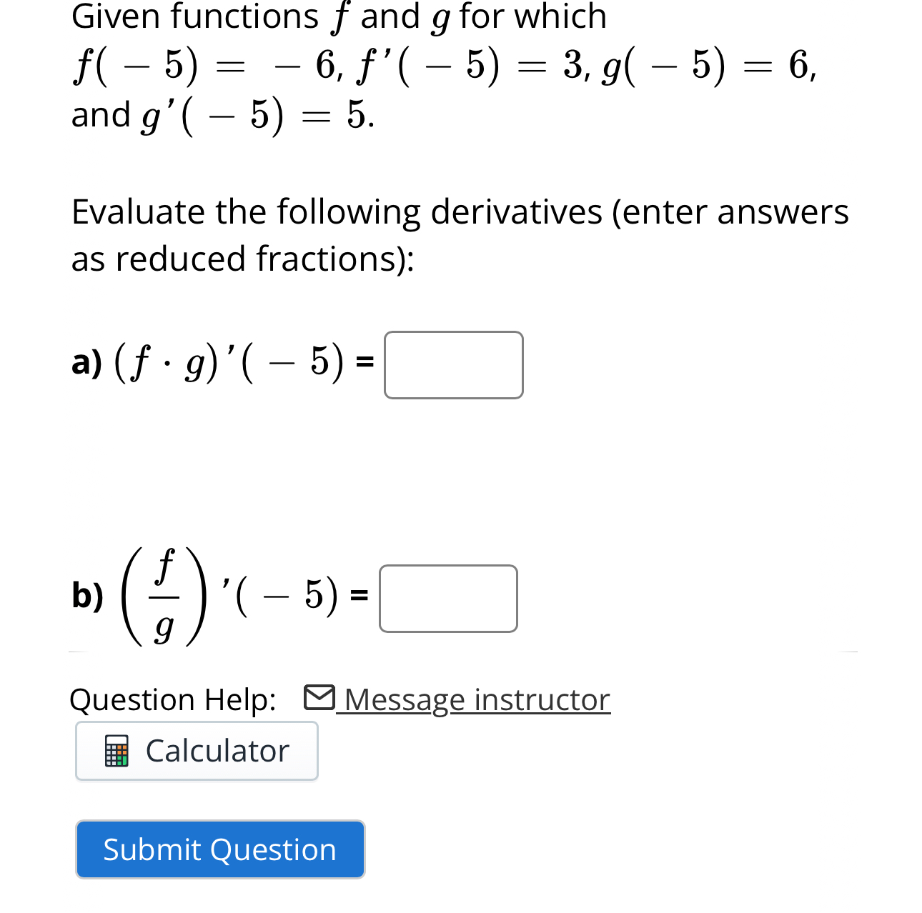 Solved Given functions f ﻿and g ﻿for | Chegg.com