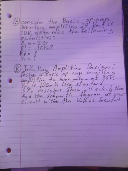 Solved A consider the Basic opintis lov, determine the | Chegg.com