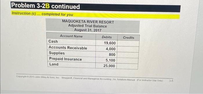 Solved Problem 3-2B continued Instruction (c) ... completed | Chegg.com