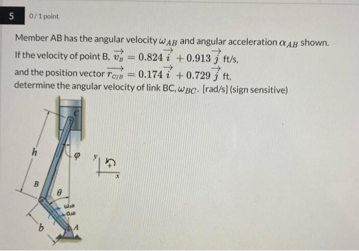 Solved ember AB has the angular velocity ωAB and angular | Chegg.com
