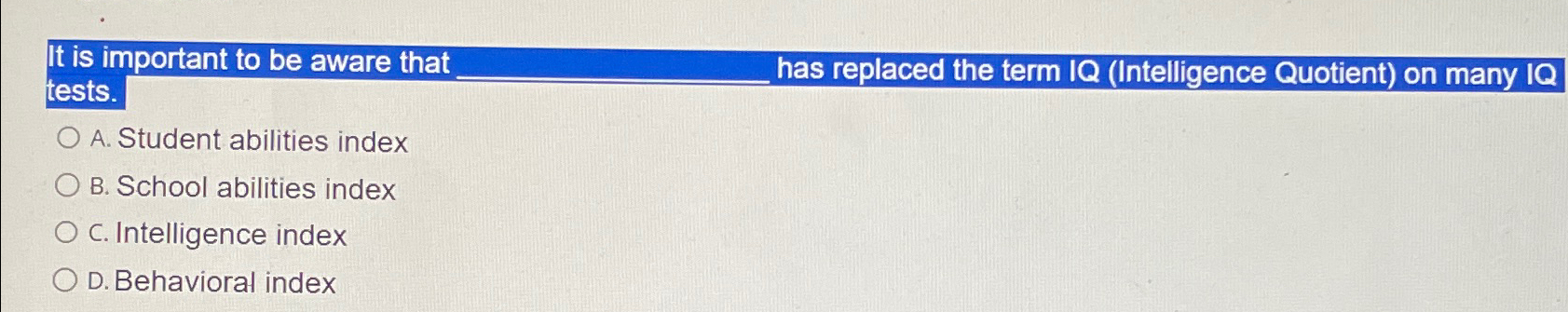 Solved It is important to be aware that _____ ﻿has replaced | Chegg.com