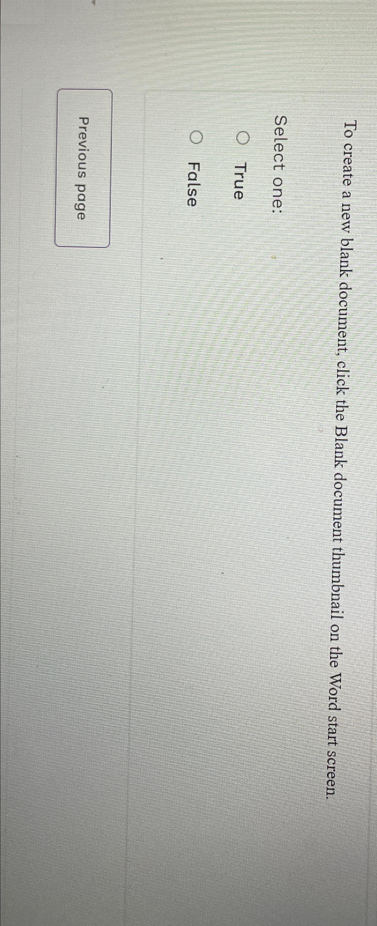 Solved To create a new blank document, click the Blank | Chegg.com