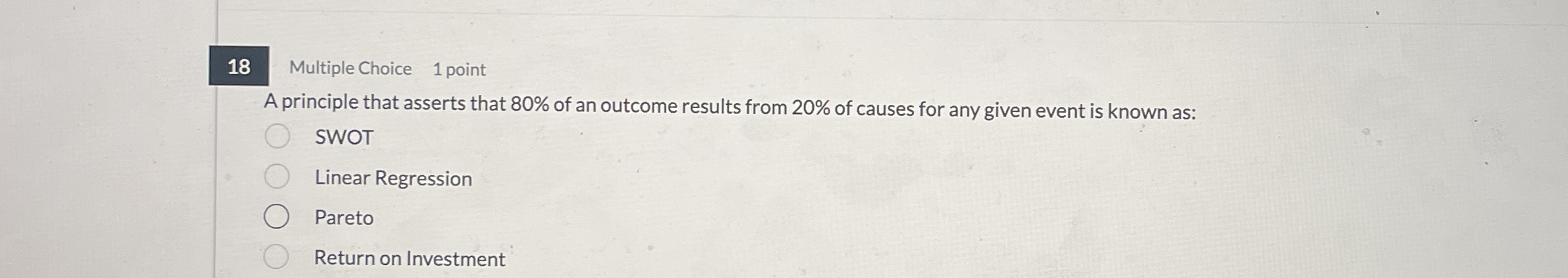 High Quality SOLUTION 18Multiple Choice1 ﻿pointA principle that asserts | Chegg.com