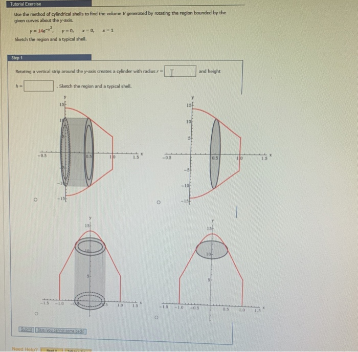 Solved Tutorial Exercise Use the method of cylindrical | Chegg.com
