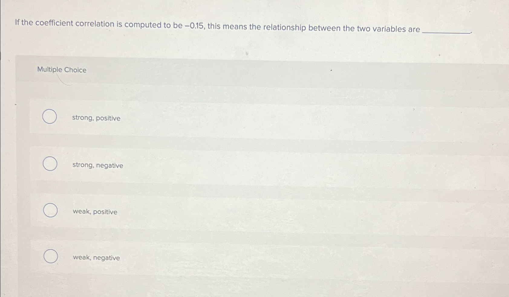 Solved If the coefficient correlation is computed to be | Chegg.com