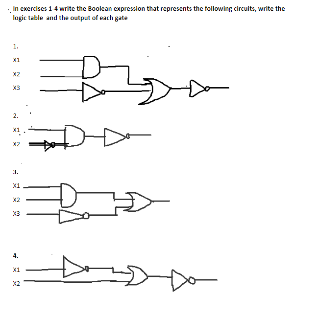 In exercises 1-4 write the Boolean expression that | Chegg.com In exercises 1-4 write the Boolean expression that | Chegg.com