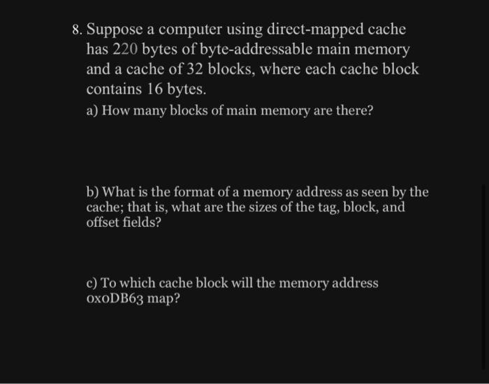 Solved This a computer organization class question. Please | Chegg.com