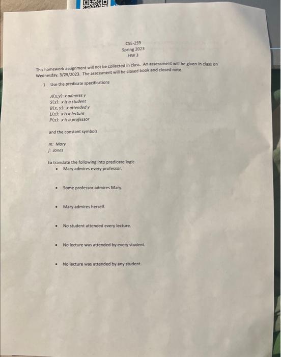 Solved cSE−259 Spring 2023 HW 3 This homework assignment | Chegg.com