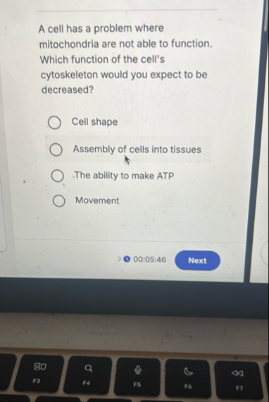 Solved A cell has a problem where mitochondria are not able | Chegg.com