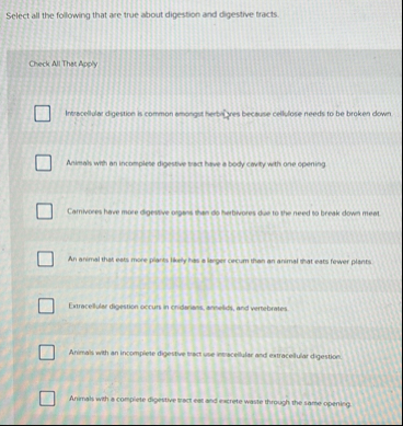 Select all the following that are true about | Chegg.com