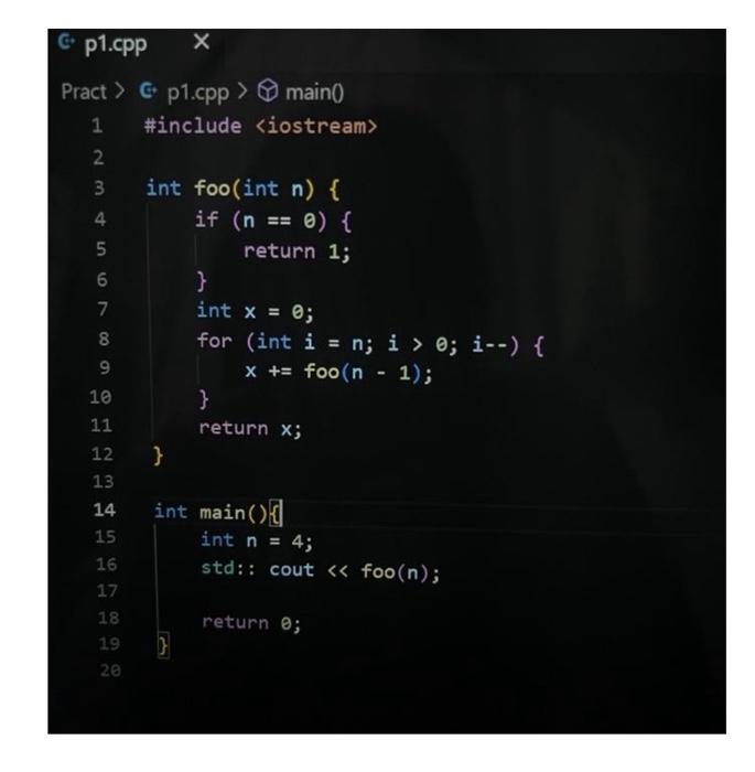 Solved (C++)I just need you to trace and explain step by | Chegg.com