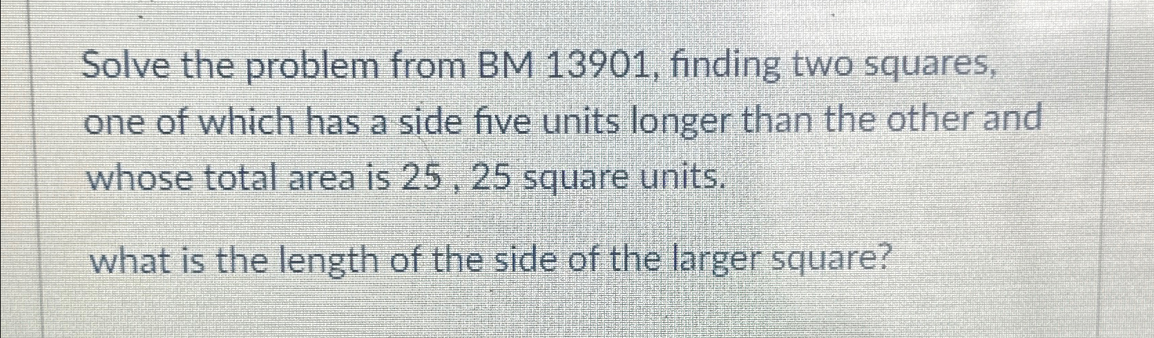 Solved Solve the problem from BM 13901, ﻿finding two | Chegg.com