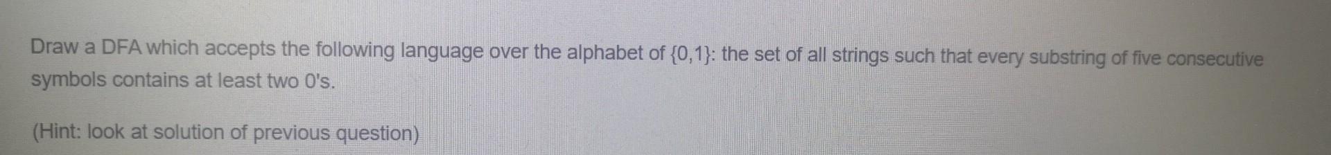 Solved Give A Regular Expression Describing The Language