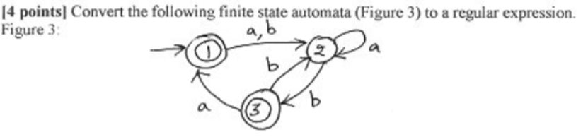 Solved [4 ﻿points] ﻿Convert the following finite state | Chegg.com