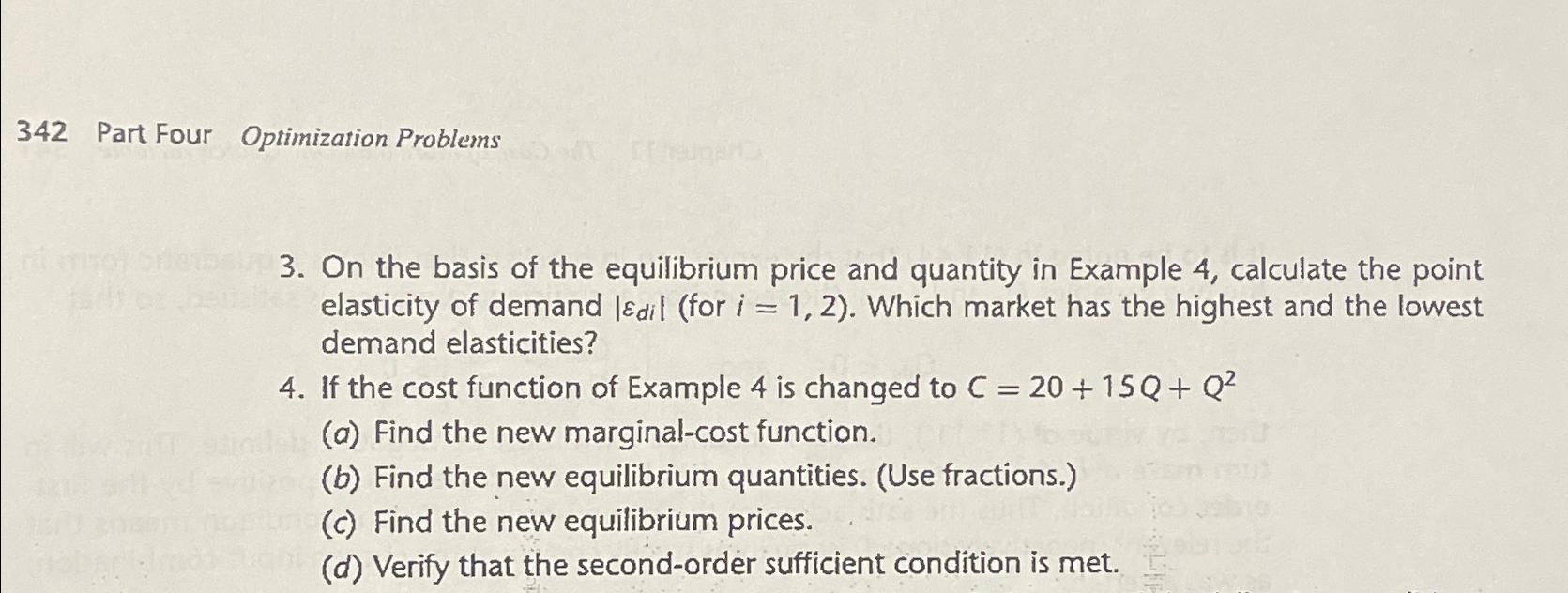 Solved 342 ﻿Part Four Optimization Problems3. ﻿On the basis | Chegg.com