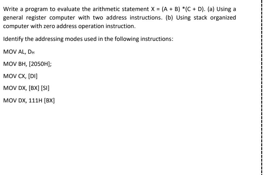 Solved Write A Program To Evaluate The Arithmetic Statement 6337