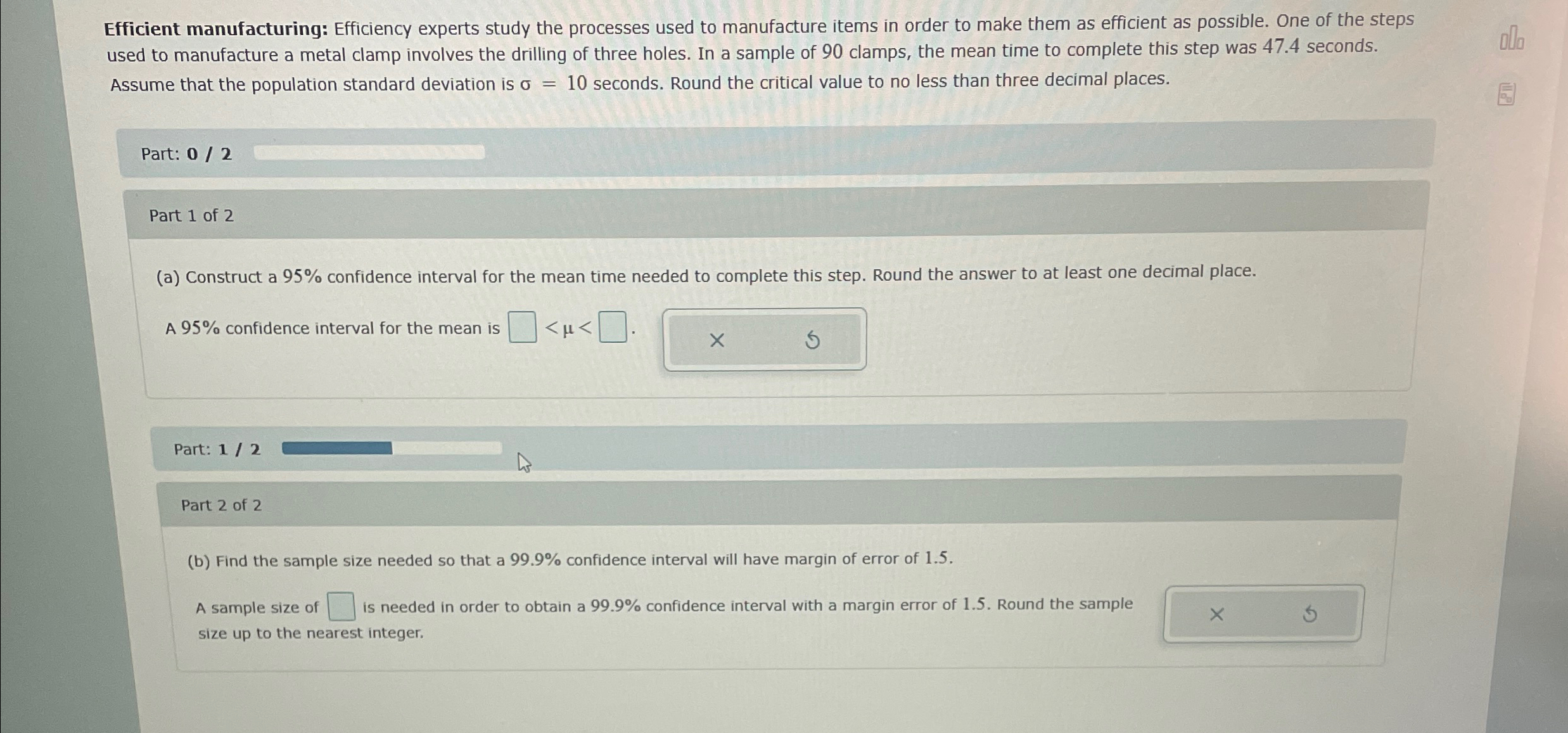 Solved Efficient manufacturing: Efficiency experts study the | Chegg.com