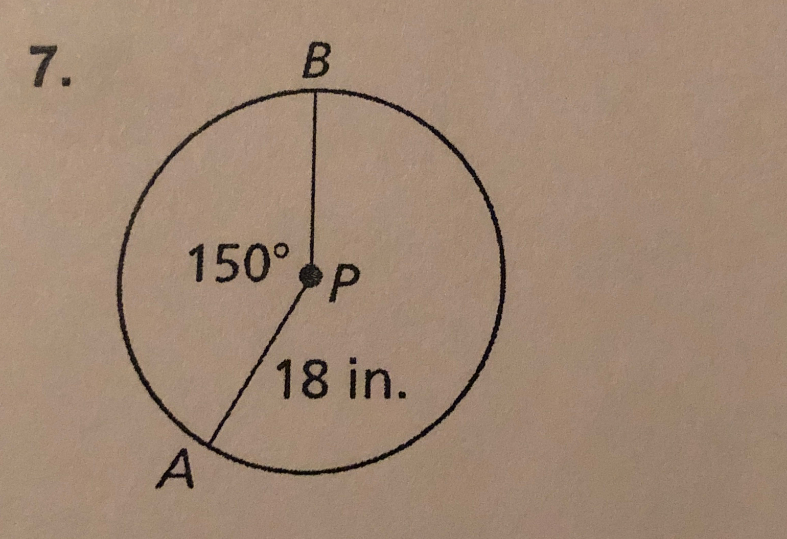 Solved FIGURE OUT THE ARC LENGTH FOR AB | Chegg.com