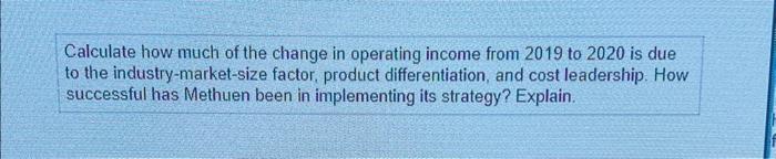 Solved Data table Calculate how much of the change in | Chegg.com