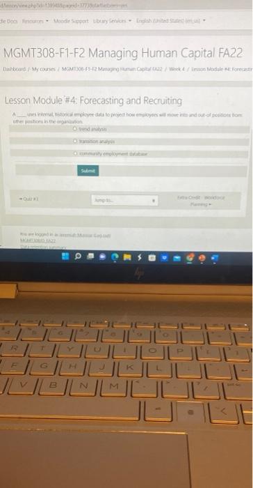 Solved Lesson Module 4 Forecasting And Recruiting
