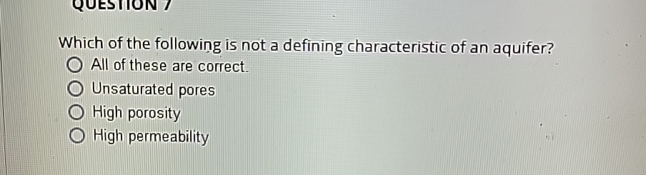 Solved Which of the following is not a defining | Chegg.com