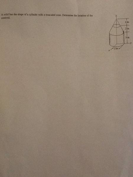 A solid has the shape of a cylinder with a truncated | Chegg.com