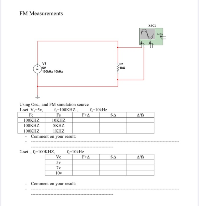 FM Modulator with discrete Components 5V 10 000 | Chegg.com