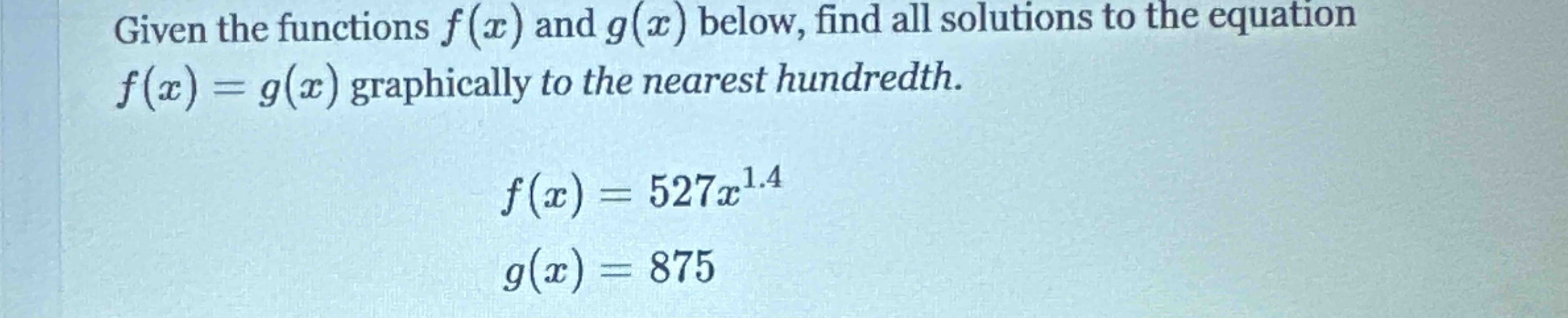 Solved Given The Functions F X ﻿and G X ﻿below Find All