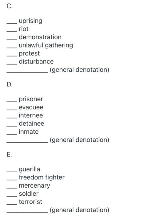 Solved Description Loaded Words: Using Denotation and | Chegg.com