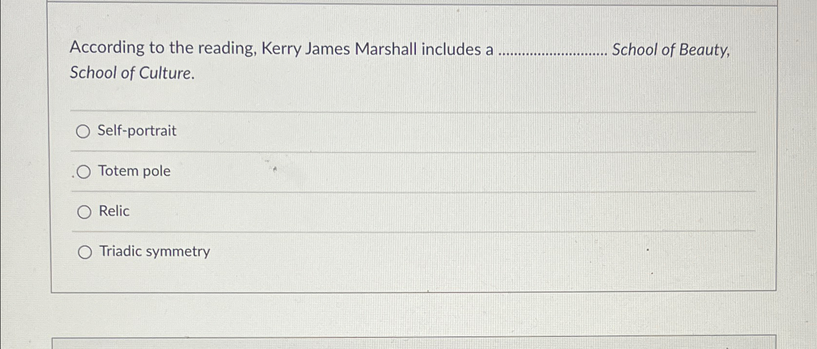 Solved According to the reading, Kerry James Marshall | Chegg.com