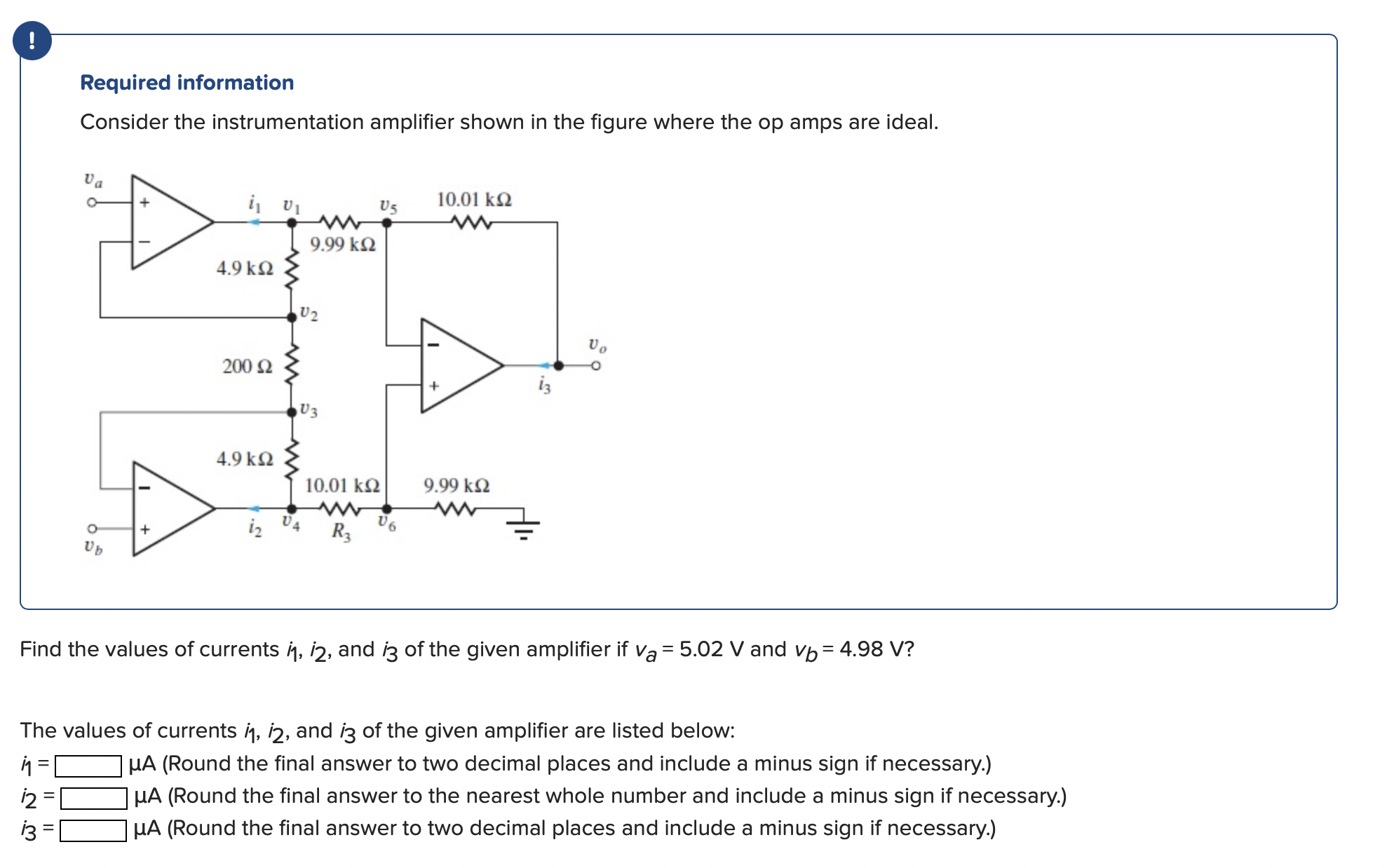 Solved Required informationConsider the instrumentation | Chegg.com